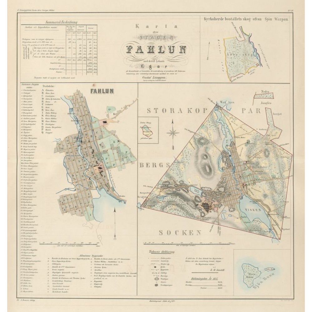 Köp Falun 1858 med snabb leverans - Kartbutiken.se