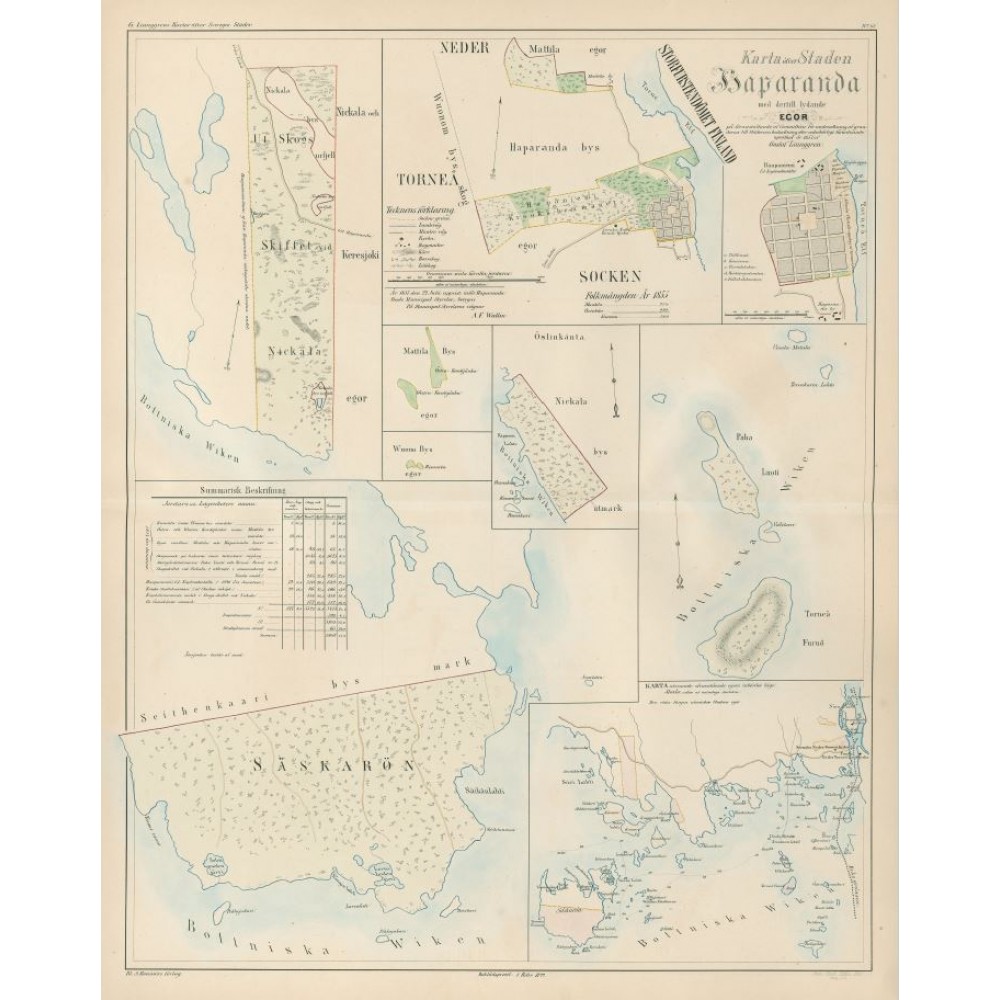 Köp Haparanda 1857 med snabb leverans - Kartbutiken.se