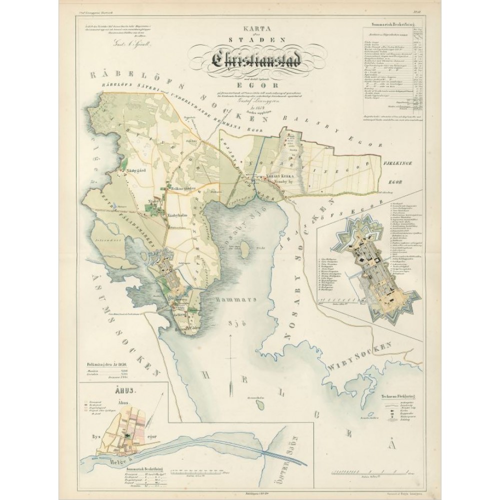 Köp Kristianstad 1854 med snabb leverans - Kartbutiken.se