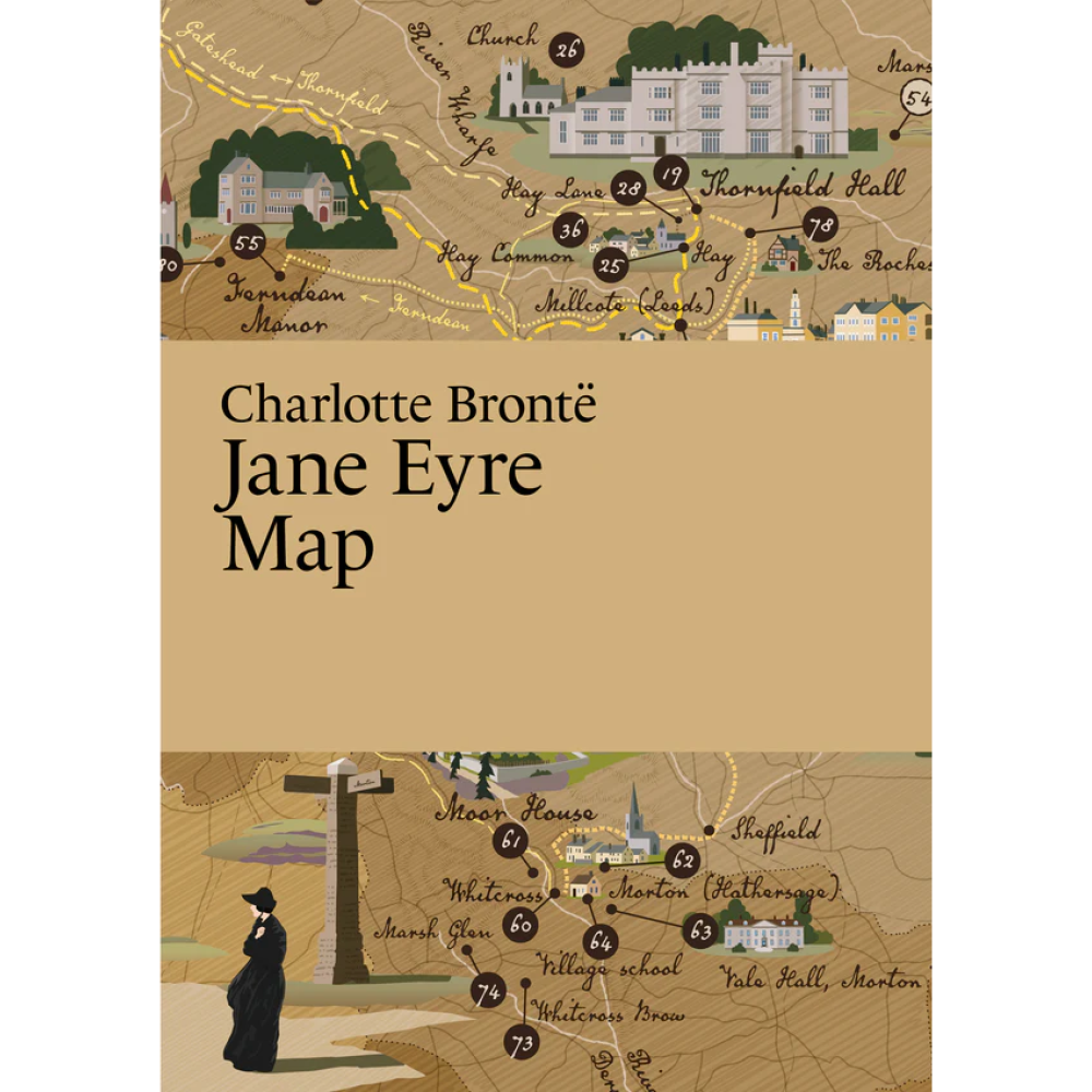 Köp Jane Eyre Map - Literary Map med snabb leverans - Kartbutiken.se