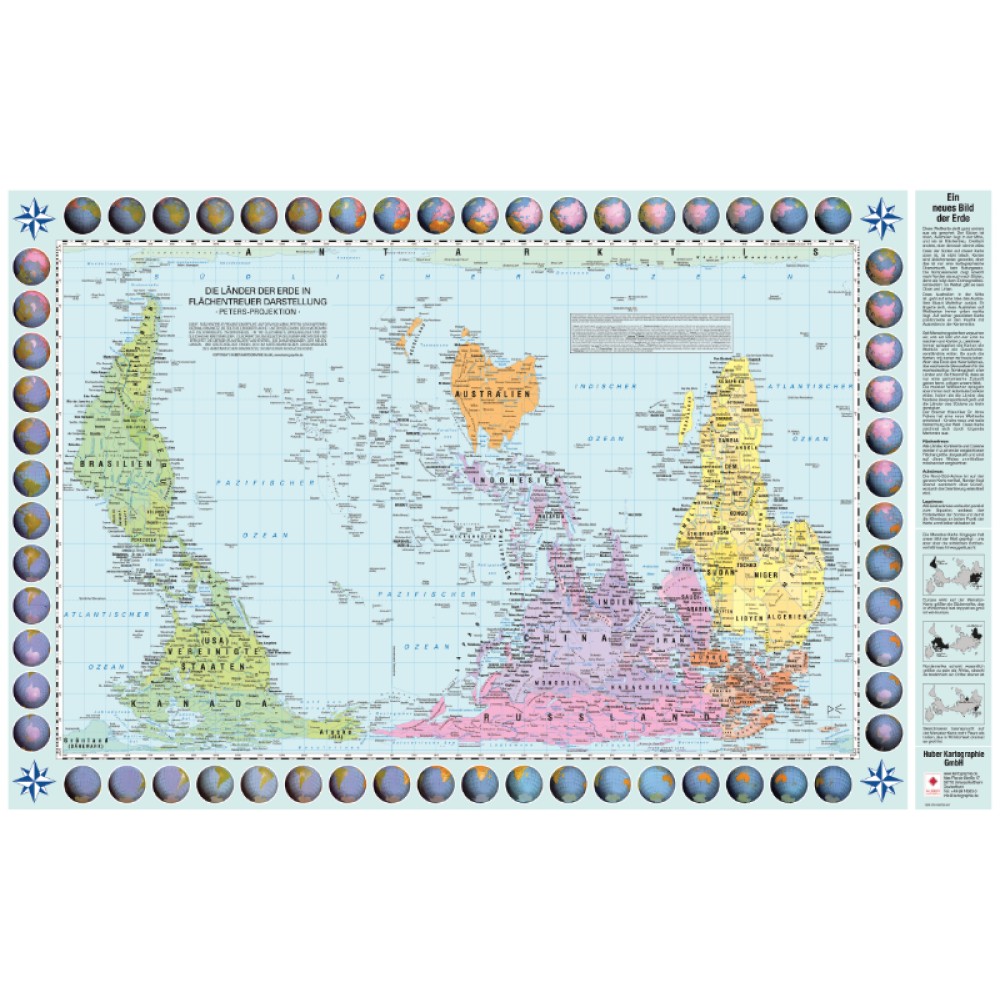 Köp Peters Projection Upside Down Pacific Centered med snabb leverans ...