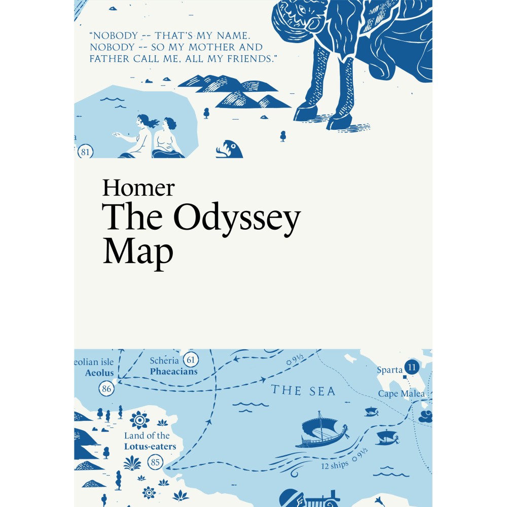 Köp The Odyssey Map - Literary Map med snabb leverans - Kartbutiken.se