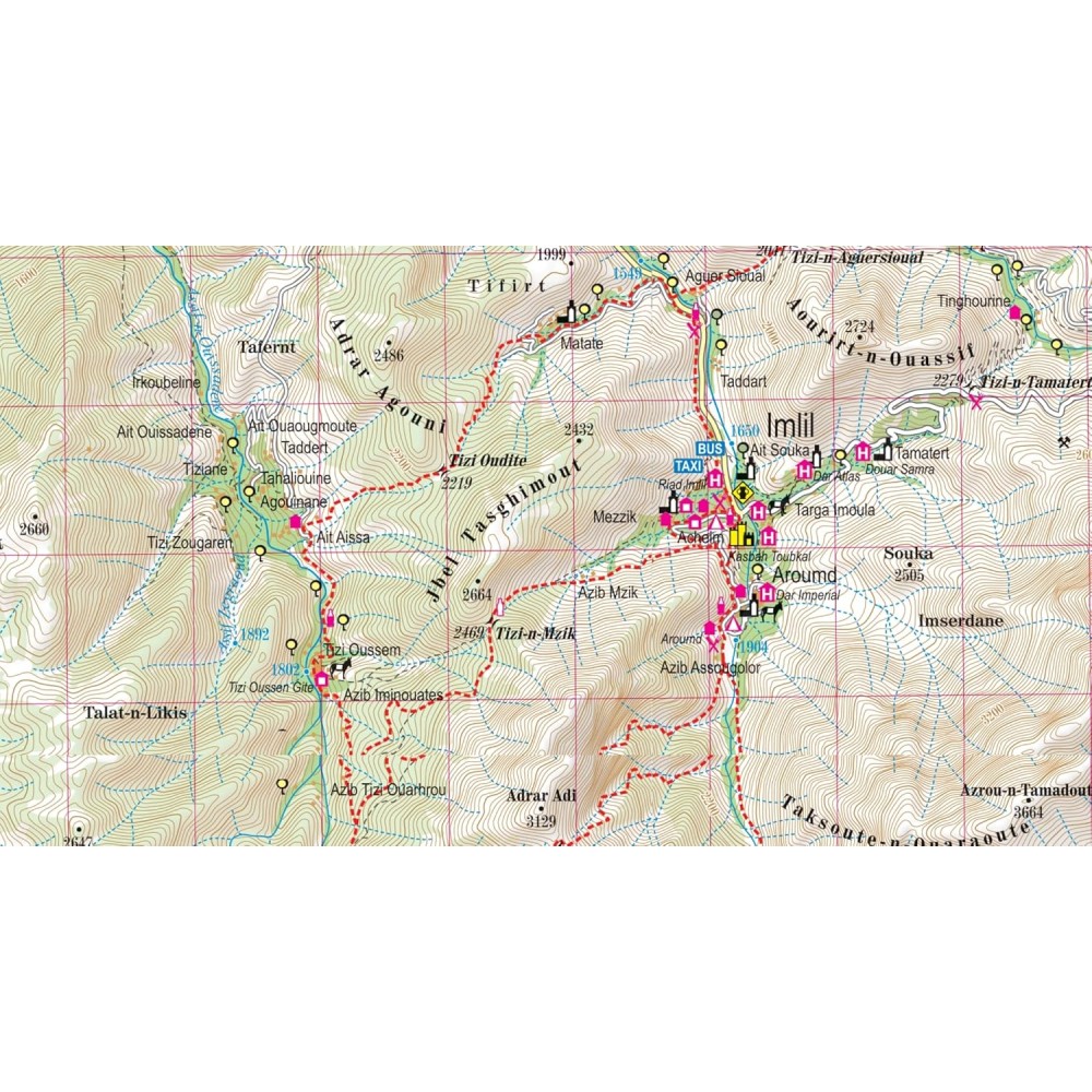 Köp Morocco High Atlas Trekking map med snabb leverans - Kartbutiken.se