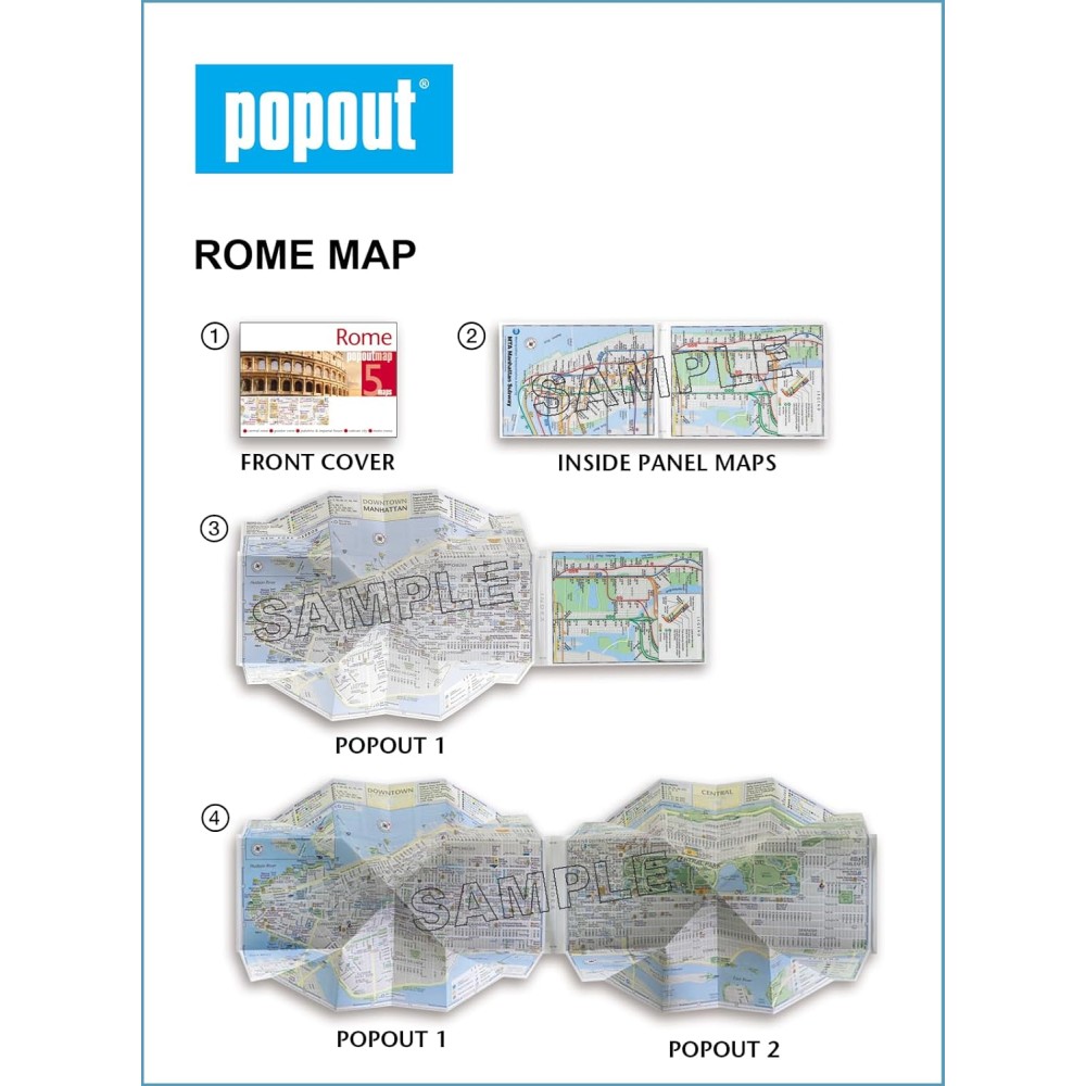 Köp Rom Popoutmap med snabb leverans - Kartbutiken.se
