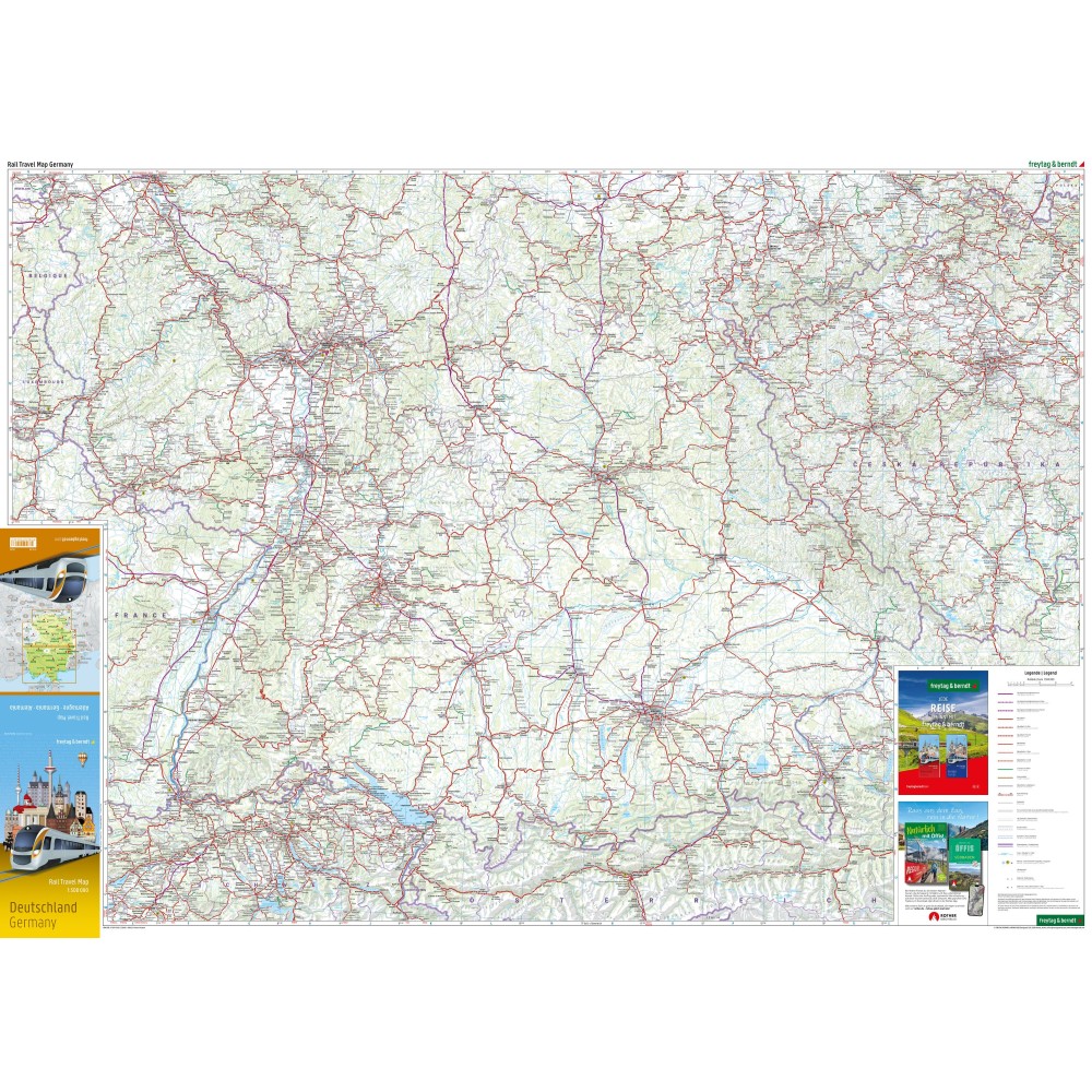 Köp Tyskland Rail Travel Map FB med snabb leverans - Kartbutiken.se