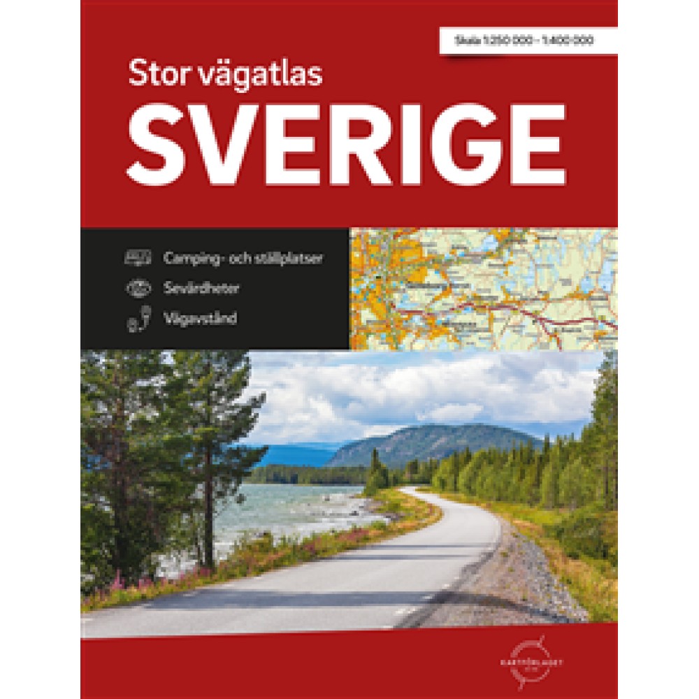 Köp Stor vägatlas Sverige Kartförlaget A3 spiral med snabb leverans ...