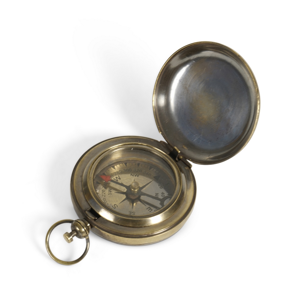 Köp Push Button Compass Small Bronze Kompass med snabb leverans ...