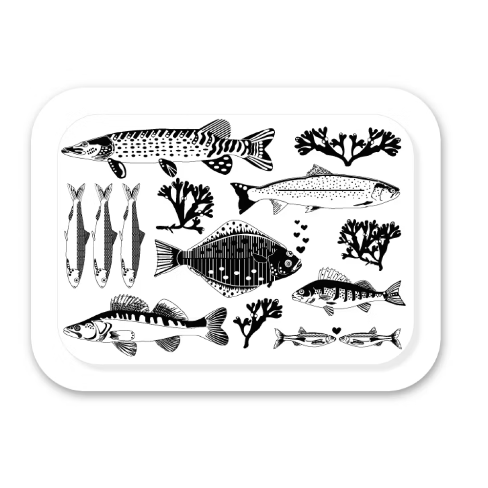 Köp Bricka Fiskar 27x20cm Anneko Design med snabb leverans - Kartbutiken.se