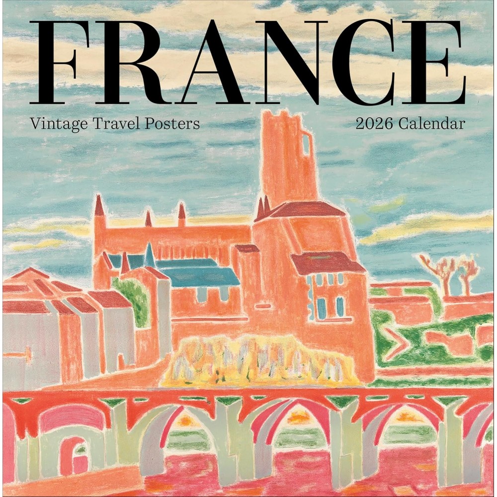 Köp France Vintage Travel Posters 2026 Wall Calender med snabb leverans ...