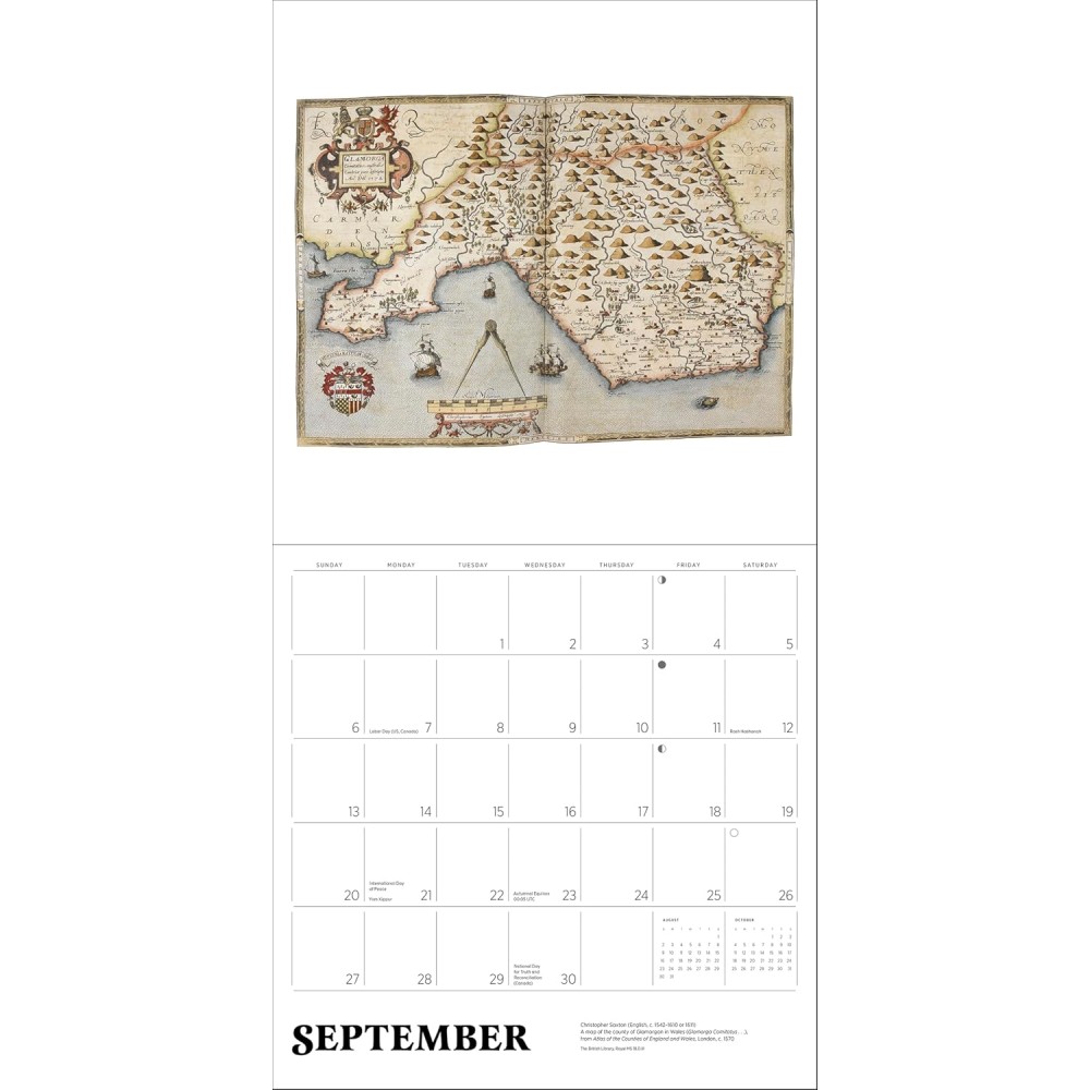 Köp Antique Maps 2026 Wall Calender med snabb leverans - Kartbutiken.se