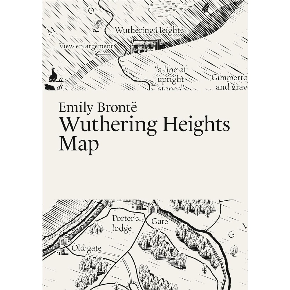 Köp Wuthering Heights Map Emily Brontë - Literary Map med snabb ...