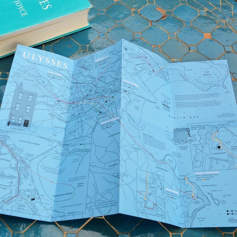 Köp Ulysses Map James Joyce - Literary Map med snabb leverans ...