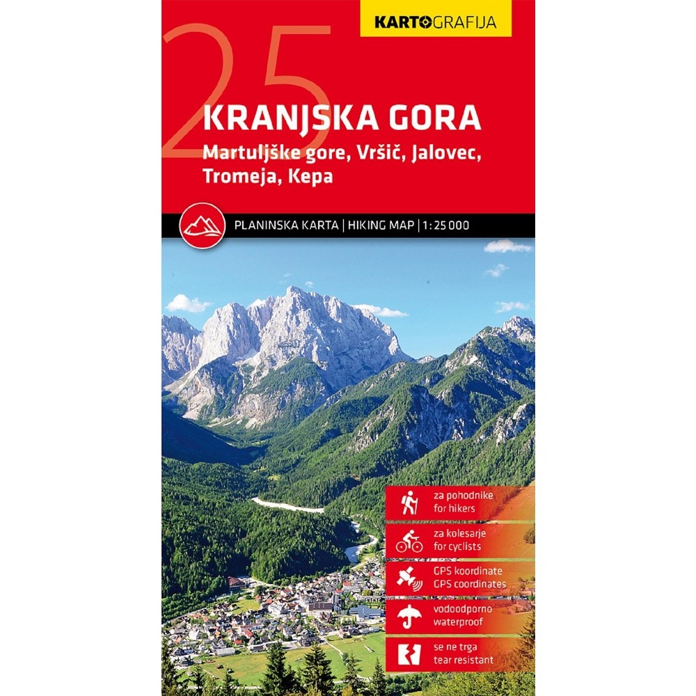 Köp Kranjska Gora Hiking Map med snabb leverans - Kartbutiken.se