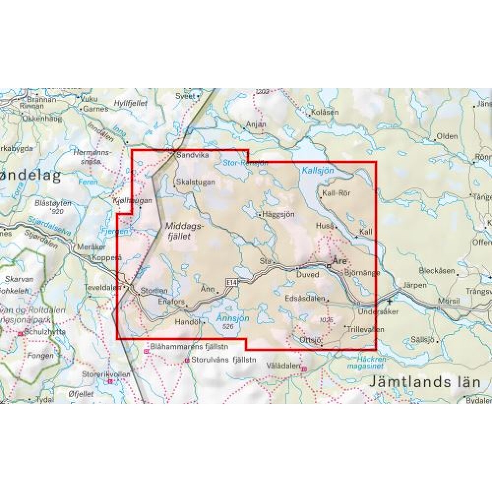 Köp Årefjällen & Storlien 1:50 000 Calazo med snabb leverans ...