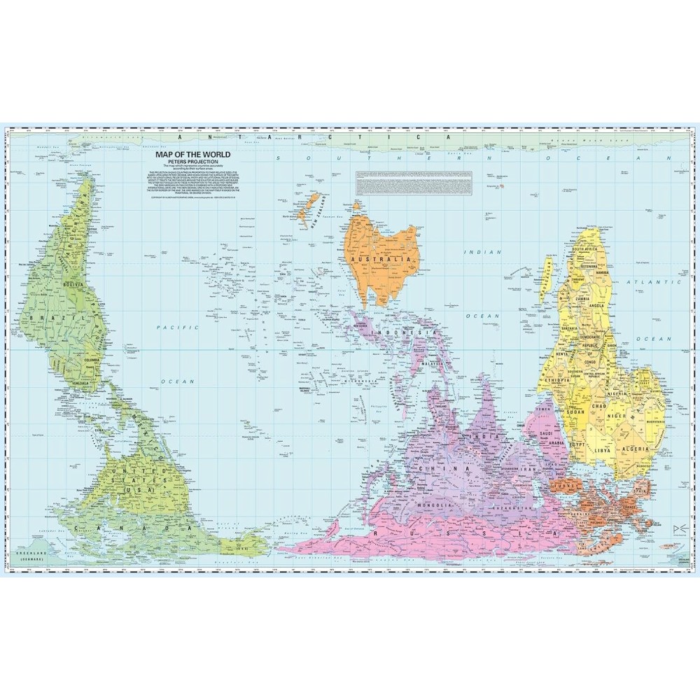 Köp Peters Projection Upside Down Pacific Centered med snabb leverans ...