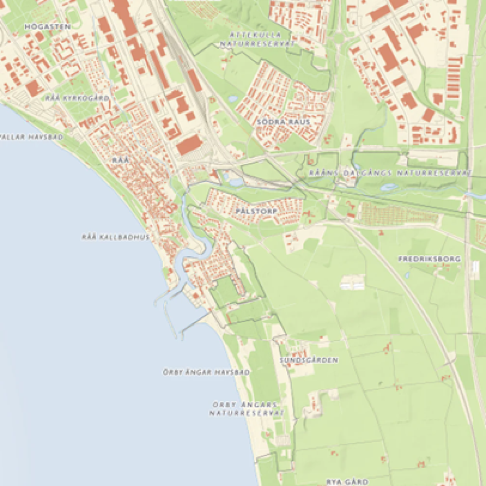 Köp Stadskarta Helsingborg 50x70cm Dapa Maps med snabb leverans ...