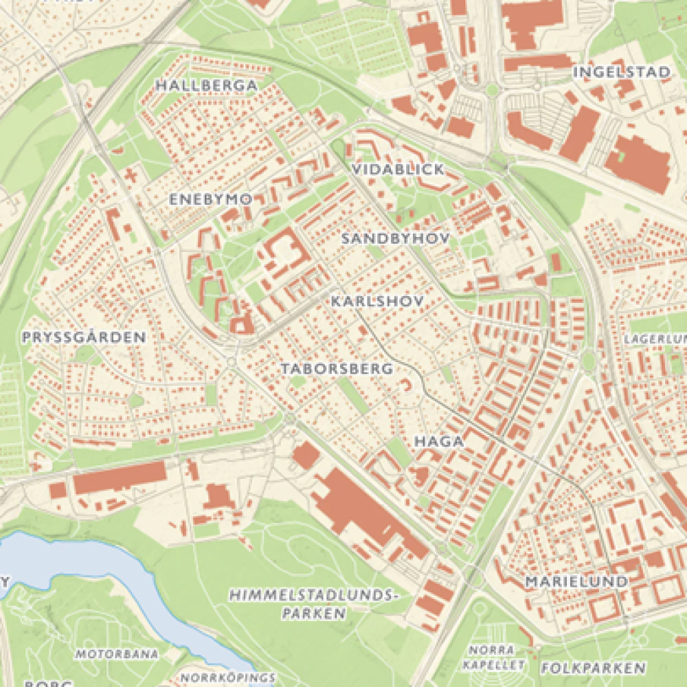 Köp Stadskarta Norrköping 50x70cm Dapa Maps med snabb leverans ...