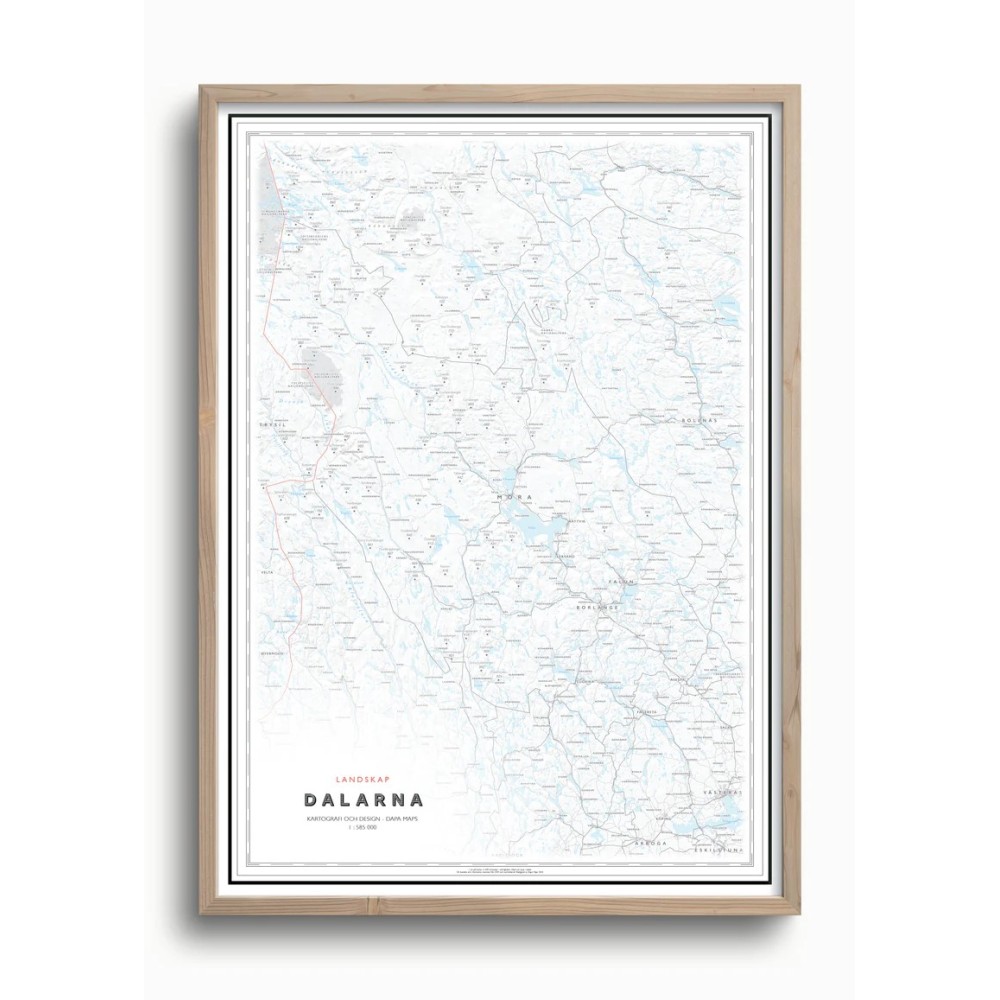 Köp Landskapskarta Dalarna 50x70cm Dapa Maps med snabb leverans ...