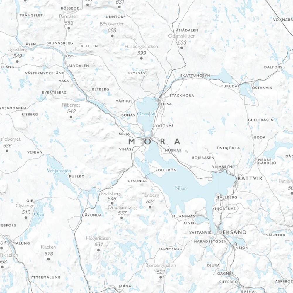 Köp Landskapskarta Dalarna 50x70cm Dapa Maps med snabb leverans ...