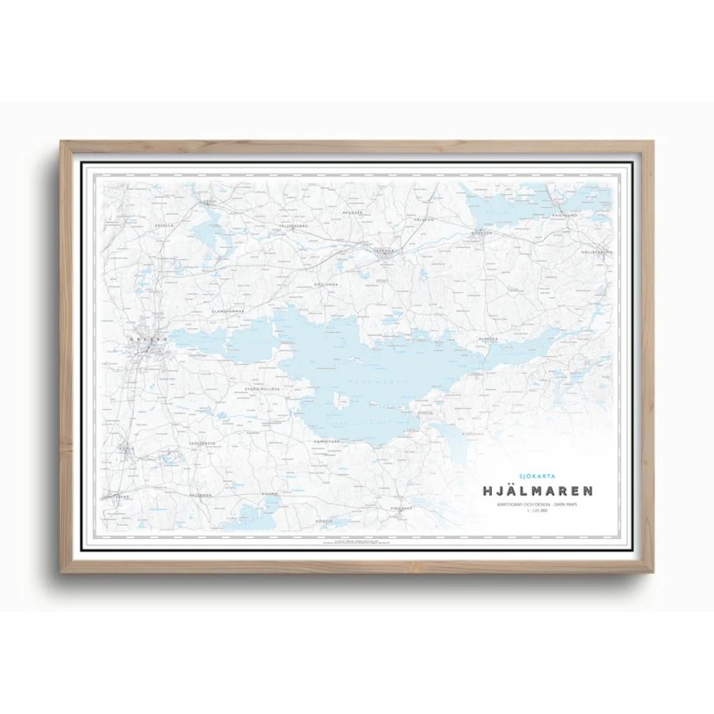 Köp Sjökarta Hjälmaren 70x50cm Dapa Maps med snabb leverans ...