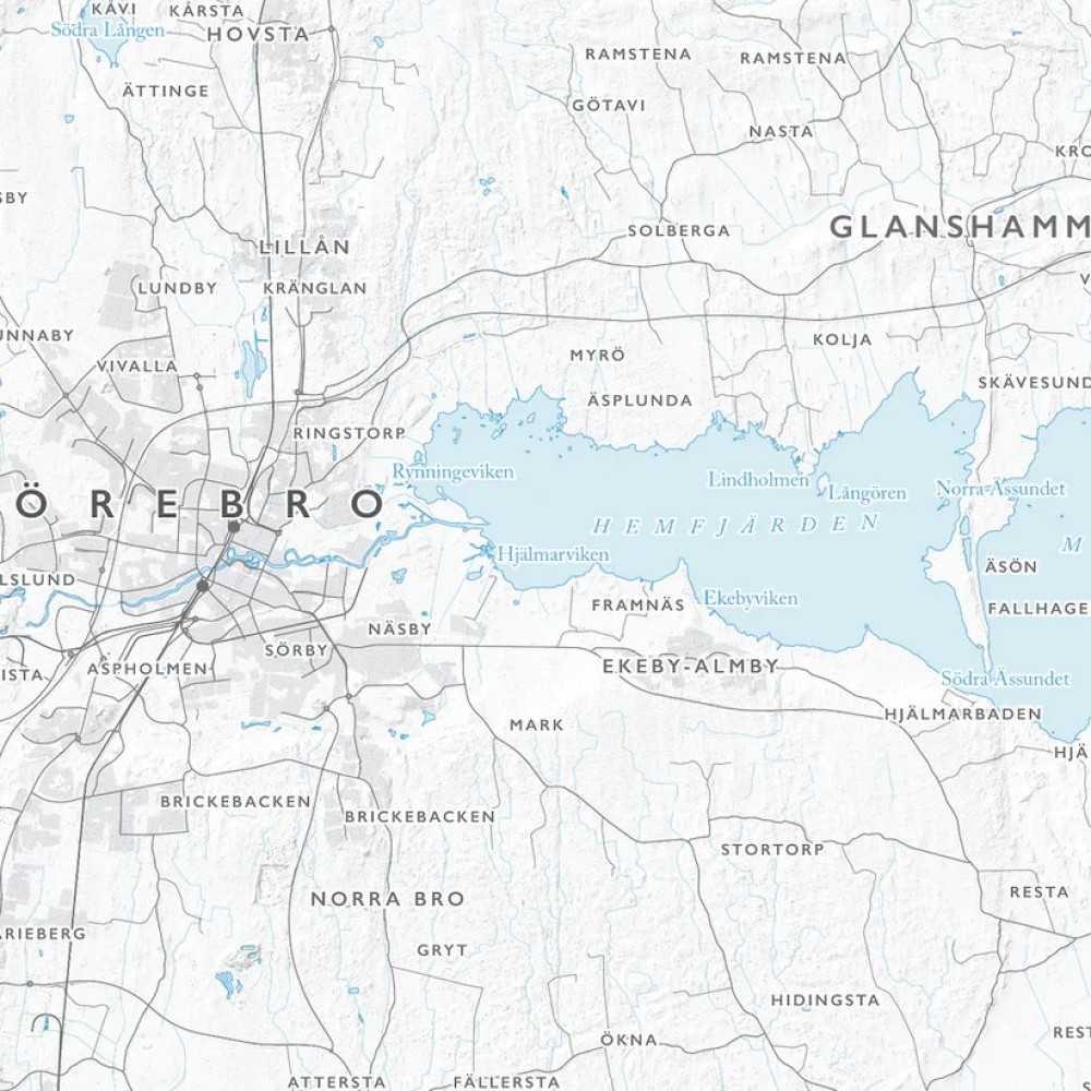 Köp Sjökarta Hjälmaren 70x50cm Dapa Maps med snabb leverans ...