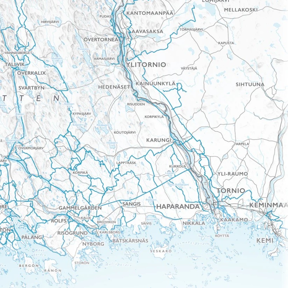 Köp Skoterkarta Norrbotten 50x70cm Dapa Maps med snabb leverans ...