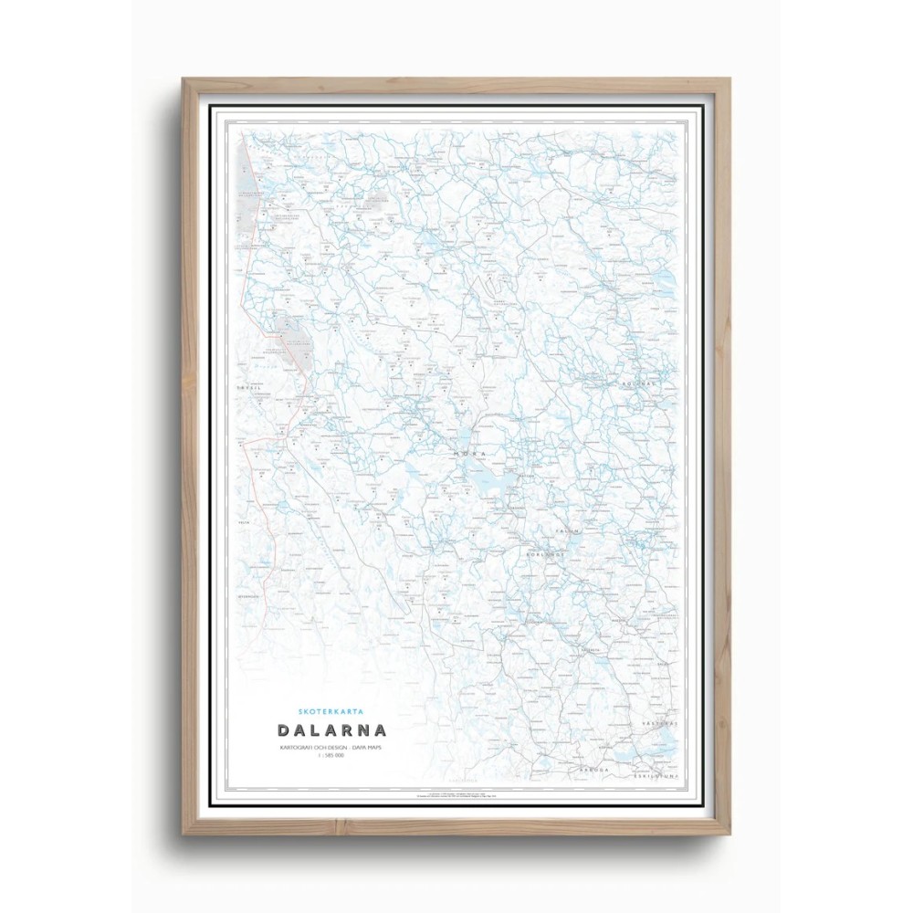 Köp Skoterkarta Dalarna 50x70cm Dapa Maps med snabb leverans ...