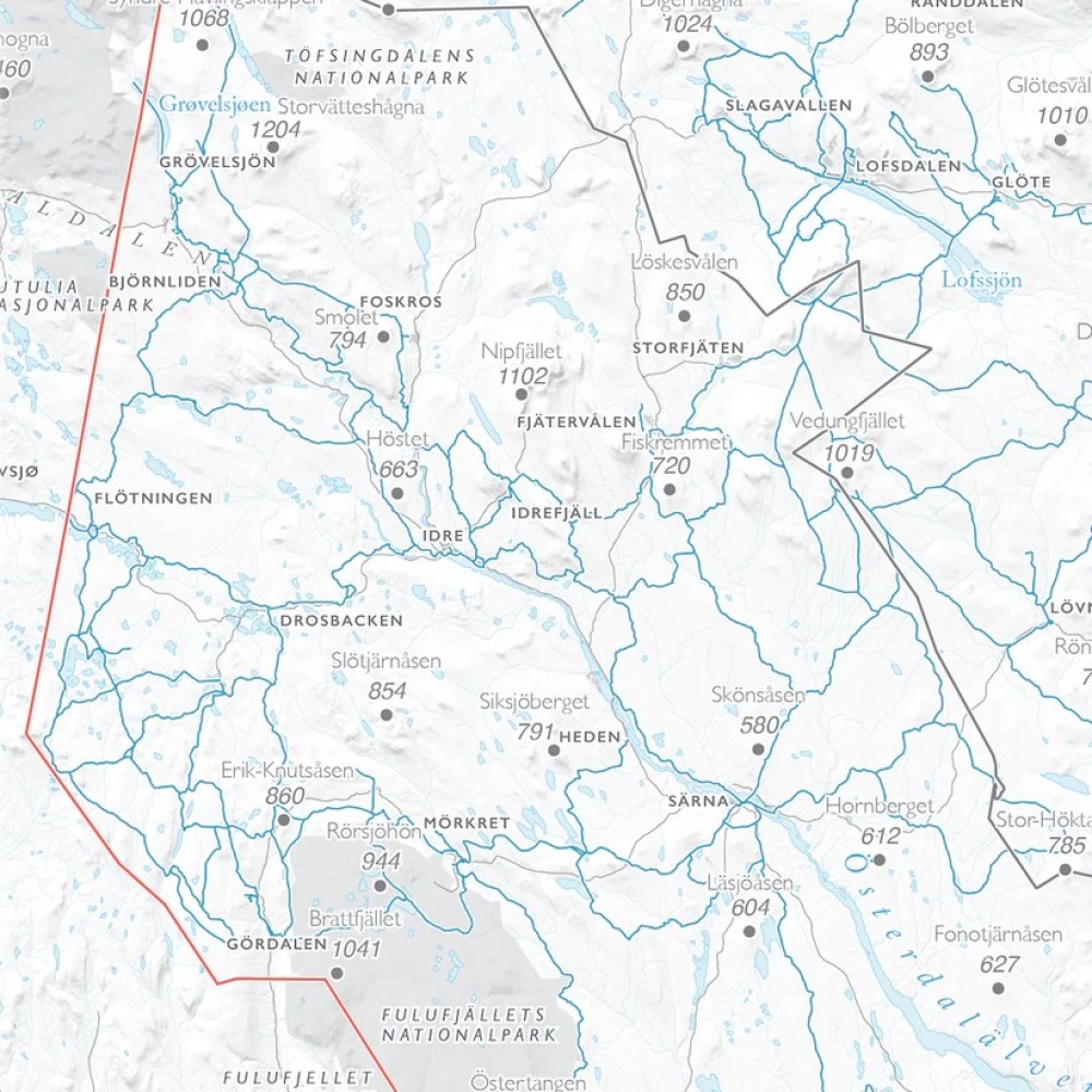 Köp Skoterkarta Dalarna 50x70cm Dapa Maps med snabb leverans ...