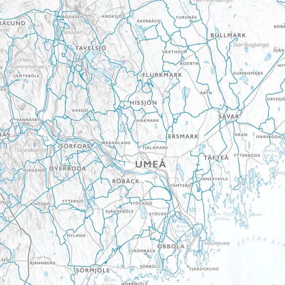 Köp Skoterkarta Västerbotten 50x70cm Dapa Maps med snabb leverans ...