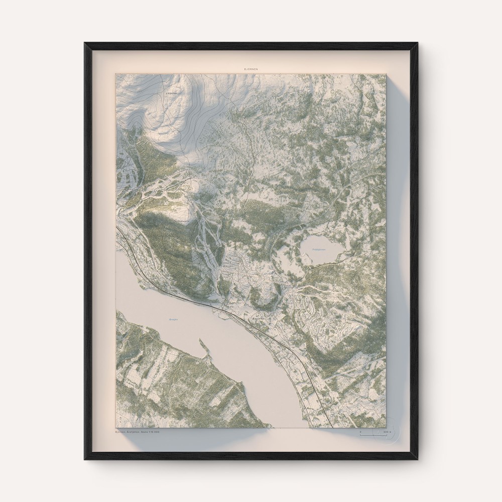 Köp Björnen 40x50cm Mapbits med snabb leverans - Kartbutiken.se