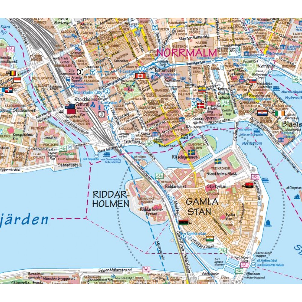 Köp Stockholms Innerstad Poster 100x70cm med snabb leverans ...